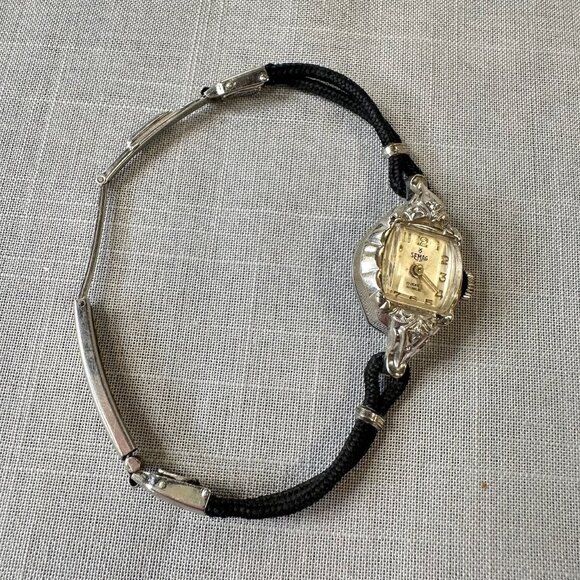 Bulova | Accessories | Vintage Bulova Semag Rolled White Gold And ...